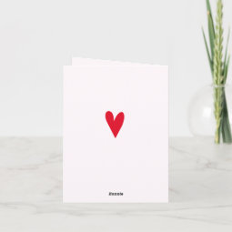 Love you dad! | Red Heart Father's Day Card | Zazzle