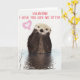 Love You Like No Otter Valentine's Day Card | Zazzle