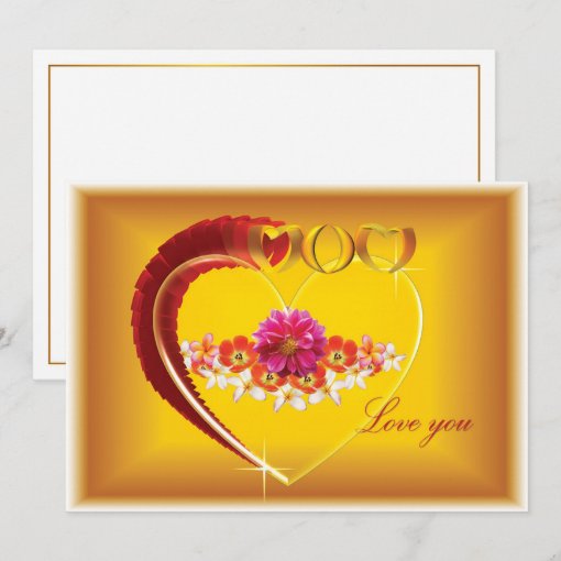 Love You Mom Happy Mother's Day Card | Zazzle