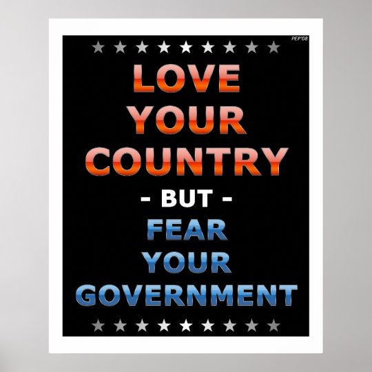 Love Your Country Poster | Zazzle.com