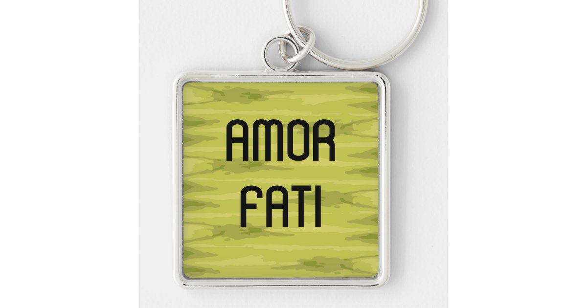 Love Your Fate Latin Keychain | Zazzle