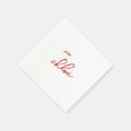 Love “Your Name” Red Typography Napkins | Zazzle