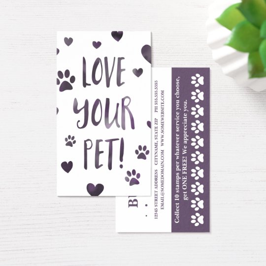 love your pet punch card bokeh | Zazzle.com