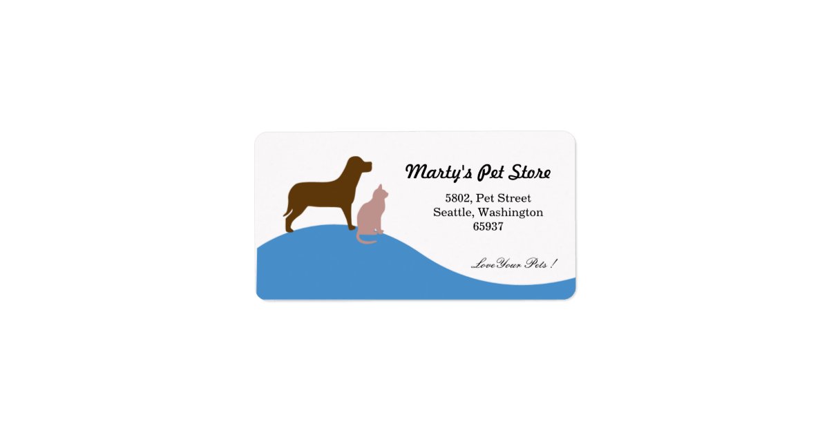 Love your pets - Pet Address Labels | Zazzle