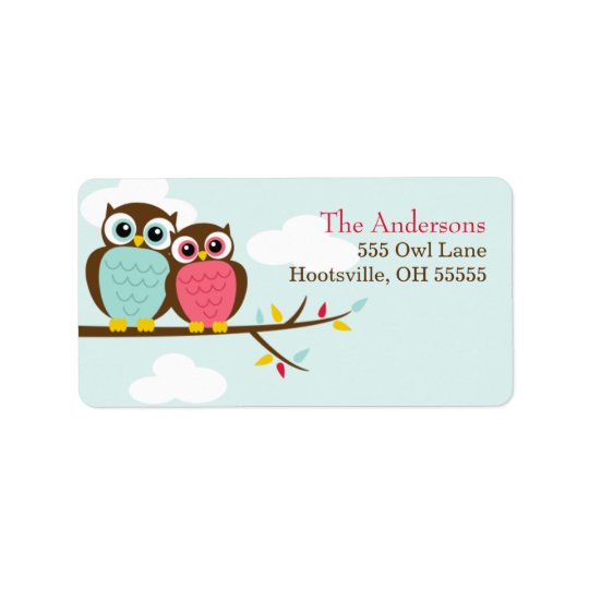 Loveable Owls Address Labels | Zazzle.com