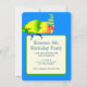 Lovebird Parrot Birthday Party Cute Bright Bird Invitation | Zazzle