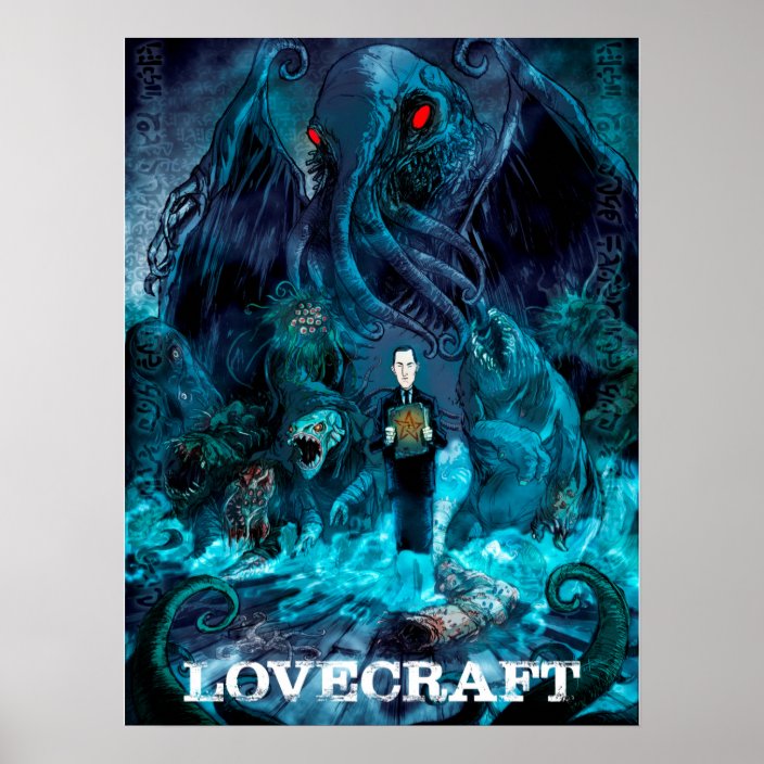 Lovecraft's creations poster | Zazzle.com