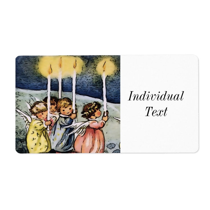 lovely angels label | Zazzle