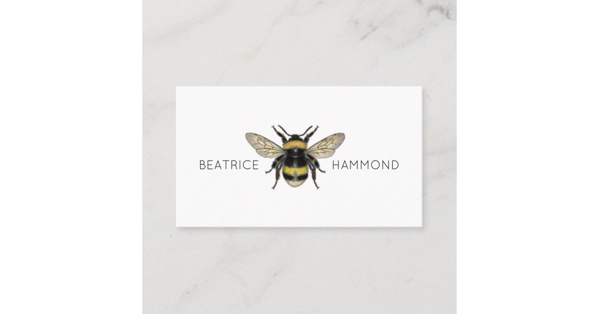 Lovely Bee Business Card | Zazzle