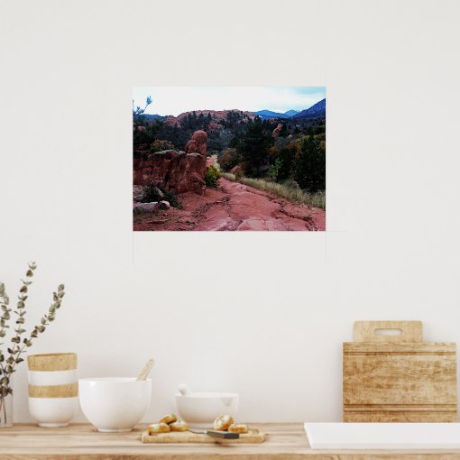 Lovely Colorado Mountain Trail Poster | Zazzle