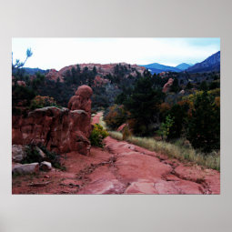 Lovely Colorado Mountain Trail Poster | Zazzle