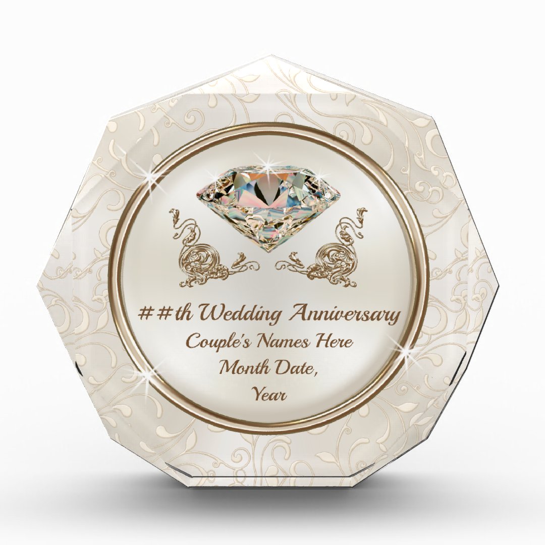 Lovely Diamond Wedding Anniversary Gifts Any Year | Zazzle