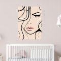 Lovely female face poster | Zazzle