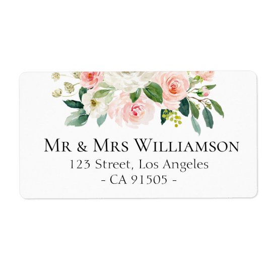 lovely floral botanical address label | Zazzle.com