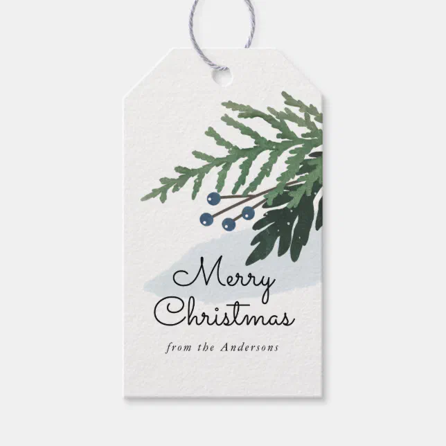 Lovely Holiday - Christmas Gift Tag | Zazzle