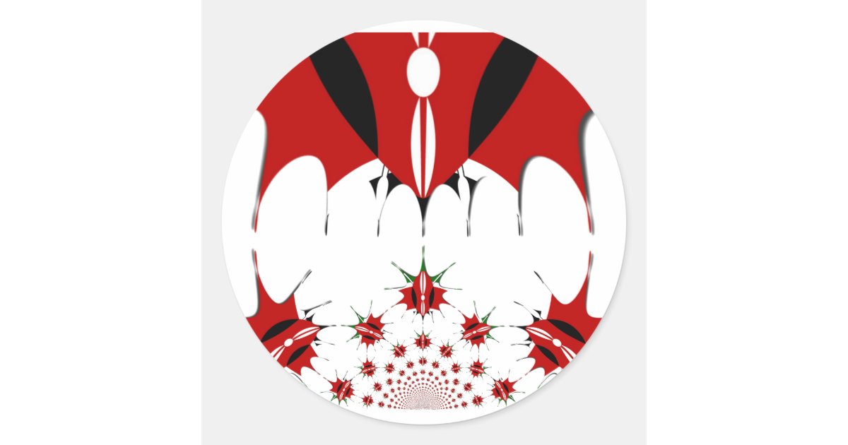 Lovely Kenya Shield Flag Vector Art Design Print Classic Round Sticker ...