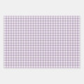 Lovely Lavender Gingham Check Pattern Wrapping Paper Sheets | Zazzle