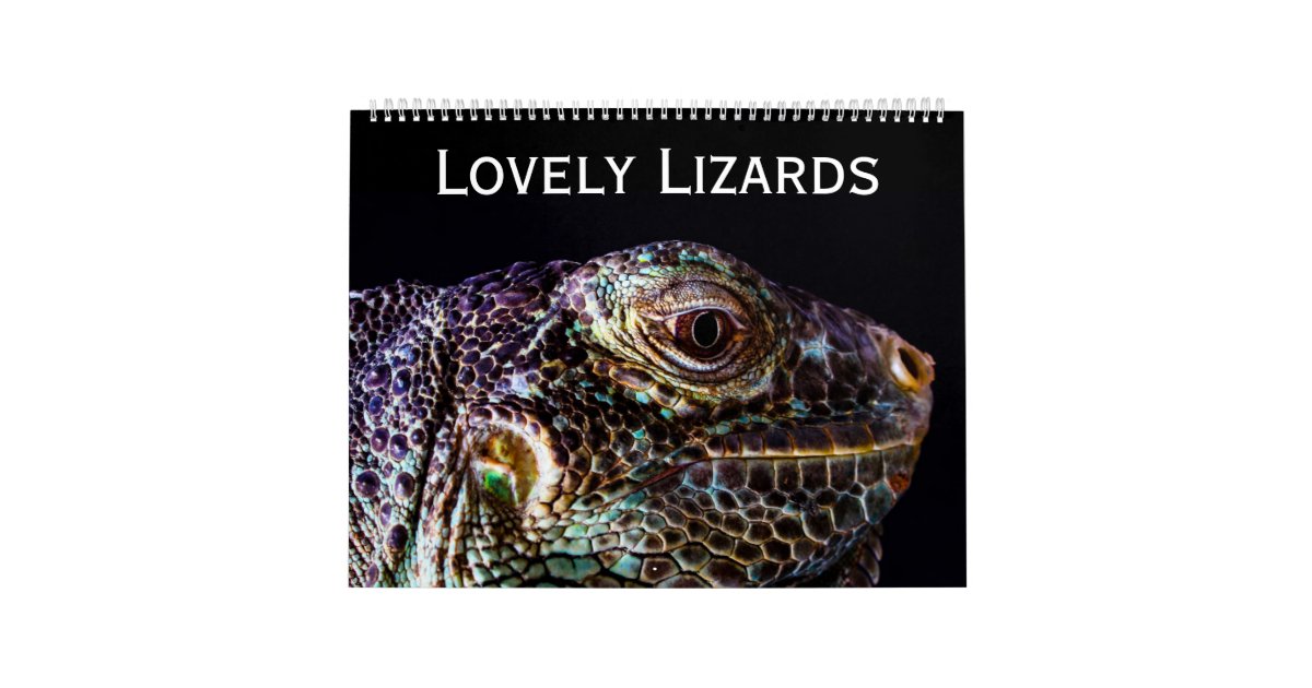 Lovely Lizards Calendar | Zazzle