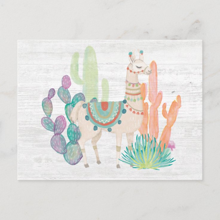 Lovely Llamas II Postcard | Zazzle