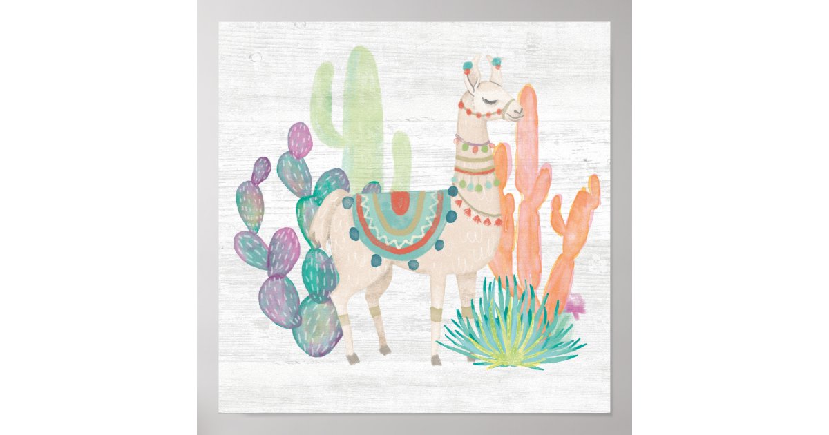 Lovely Llamas II Poster | Zazzle