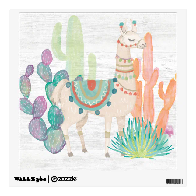 Lovely Llamas II Wall Sticker | Zazzle