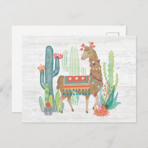Lovely Llamas III Postcard | Zazzle