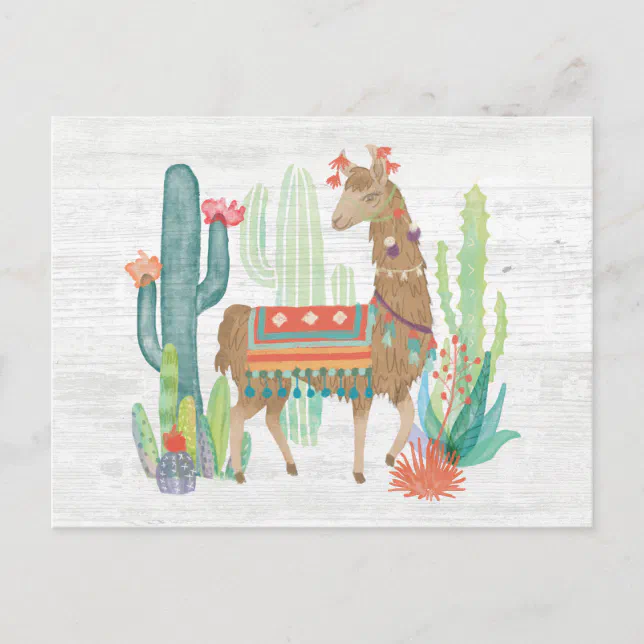 Lovely Llamas III Postcard | Zazzle