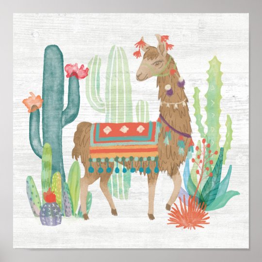 Lovely Llamas III Poster | Zazzle.com