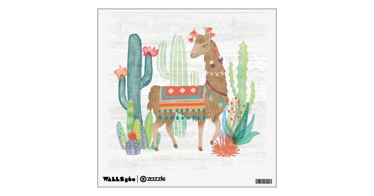 Lovely Llamas III Wall Sticker | Zazzle