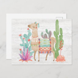 Lovely Llamas IV Postcard | Zazzle