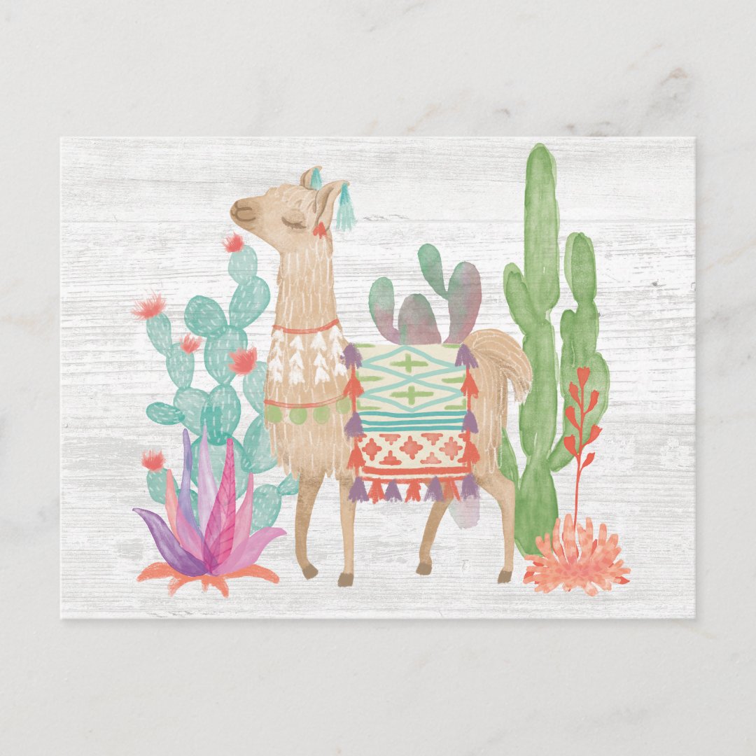 Lovely Llamas IV Postcard | Zazzle