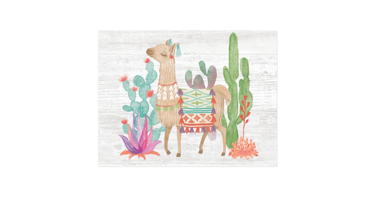 Lovely Llamas IV Postcard | Zazzle.com