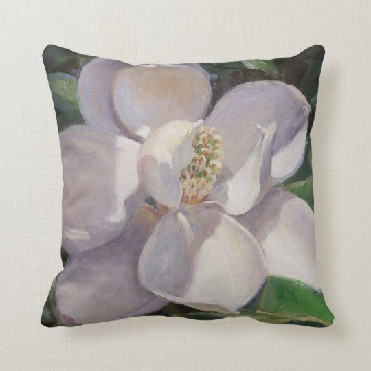 Lovely Magnolia Throw Pillow | Zazzle.com