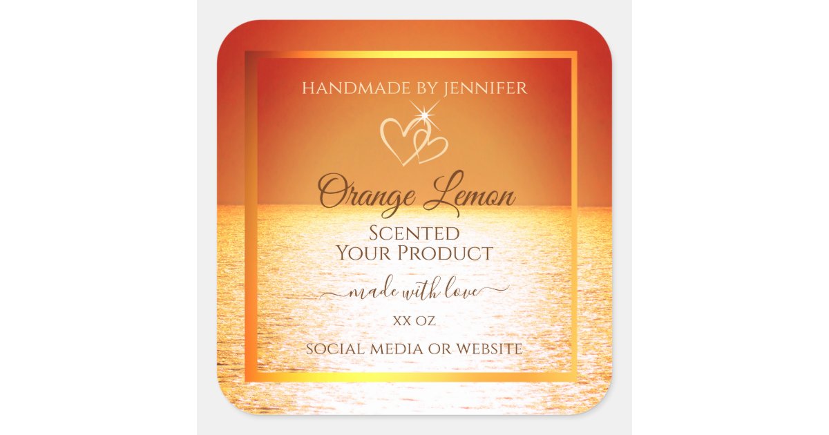 Lovely Ocean Design Product Packaging Labels | Zazzle