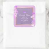 Lovely Purple Floral Product Packaging Labels Chic | Zazzle