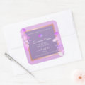 Lovely Purple Floral Product Packaging Labels Chic | Zazzle