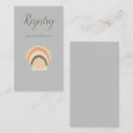 Lovely Seashell Beach themed Wedding Registry Enclosure Card | Zazzle