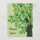 Lovely spring tree Thank You greeting card | Zazzle