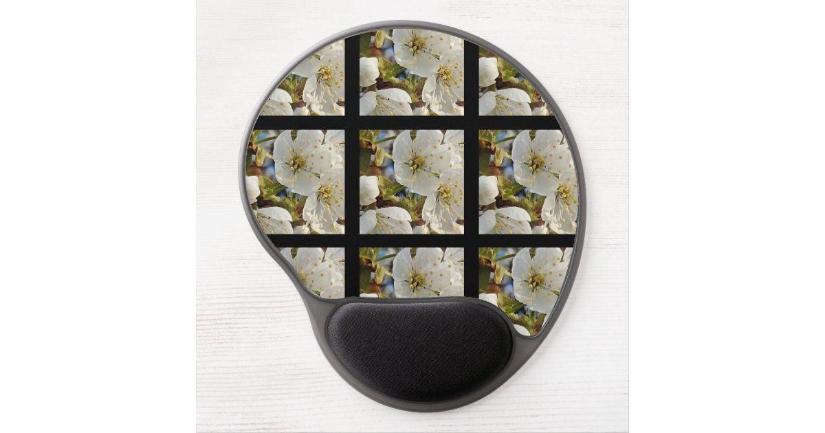 Lovely Springflower Grid Gel Mouse Pad | Zazzle