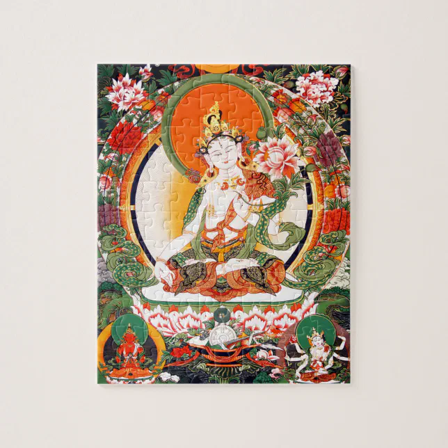 Lovely Tibetan Buddhist Art Jigsaw Puzzle | Zazzle