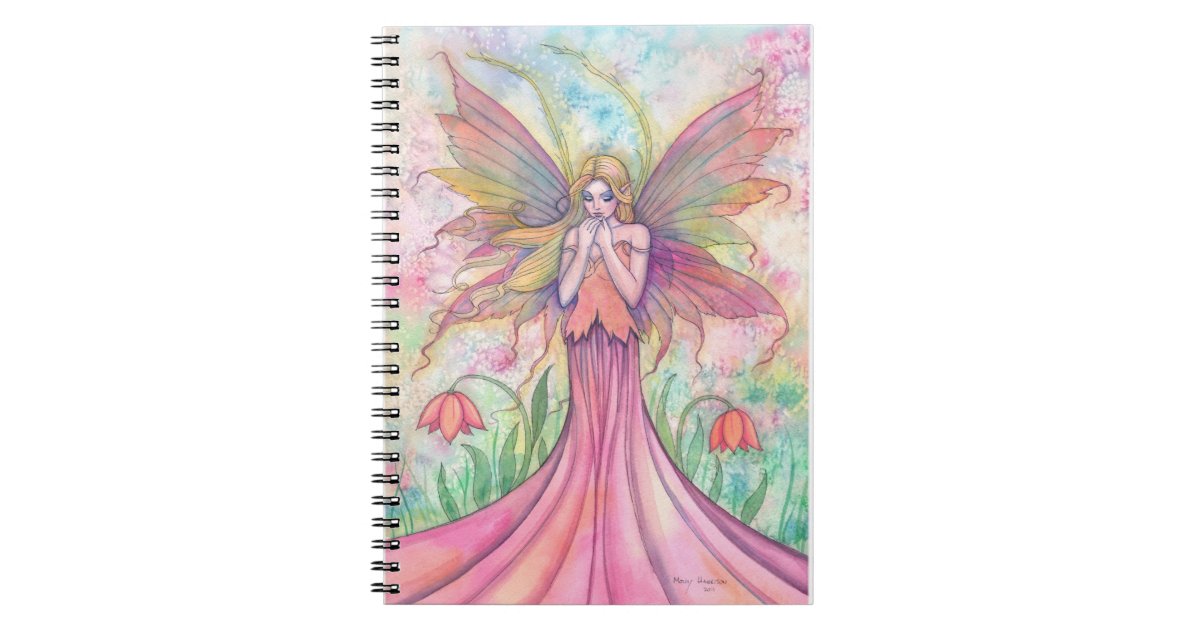 Lovely Wildflower Fairy Notebook | Zazzle