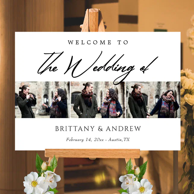 Love's Frames: Custom Picture-Perfect Welcome Sign | Zazzle