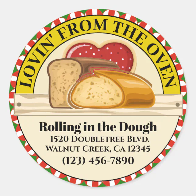 Lovin' From the Oven Food Sticker | Zazzle