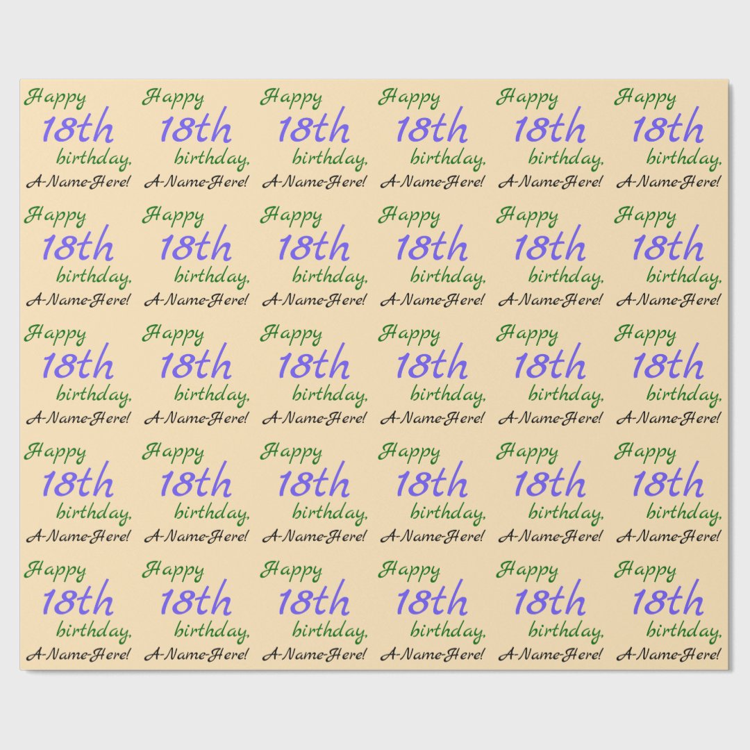 Loving 18th Birthday Wrapping Paper | Zazzle