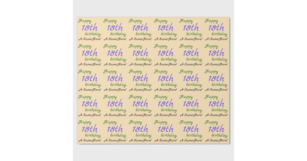 Loving 18th Birthday Wrapping Paper | Zazzle