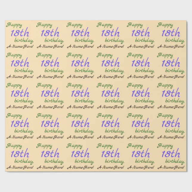 Loving 18th Birthday Wrapping Paper | Zazzle