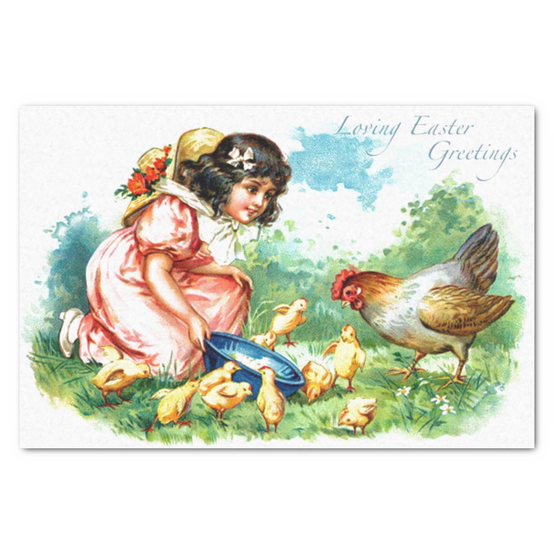 Loving Easter Greetings Tissue Paper | Zazzle