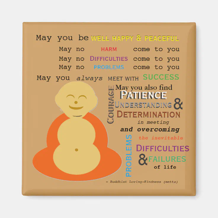 Loving-Kindness Buddhist Metta Magnet | Zazzle