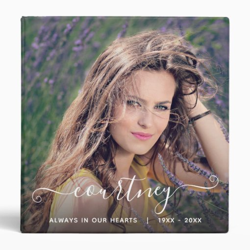 Loving Memory Photo Album 3 Ring Binder | Zazzle