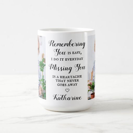 Loving Memory Remembrance Keepsake Memorial Photo Coffee Mug | Zazzle